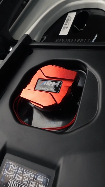 Arm Gas Tank Cap Cover Aluminum Full CNC Arumi Universal With Sticker ...