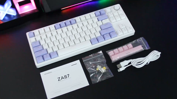 【DELIVER IN 3 DAYS】 ZIFRIEND ZA87 87 Keys Mechanical Keyboard Wired 80% Layout Mechanical ...