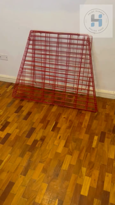 (Heavy Duty) Scratch Pen Red 16 lines/chicken/cock cage/game fowl ...