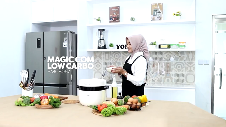 RICE COOKER LOW CARBO NASI LEBIH SEHAT YONGMA SMC 8067 KAPASITAS 2 ...