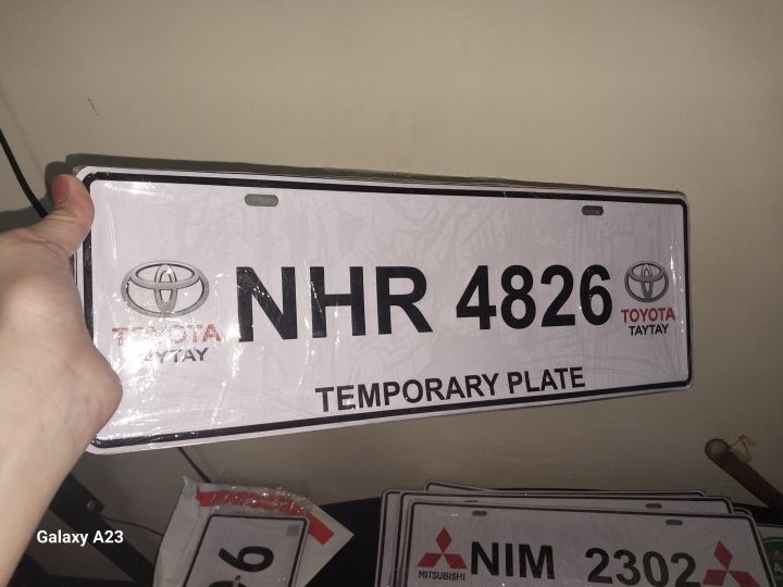 Temporary car plate | Lazada PH