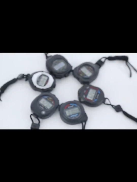 Waterproof LCD Digital Sports Stopwatch Chronograph Counter Timer ...