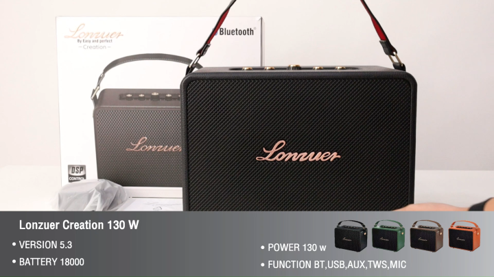 LONZUER OFFCIAL LONZUER CREATION 130 W ลำโพงบลูทูธ รับประกัน 1 ปี ...
