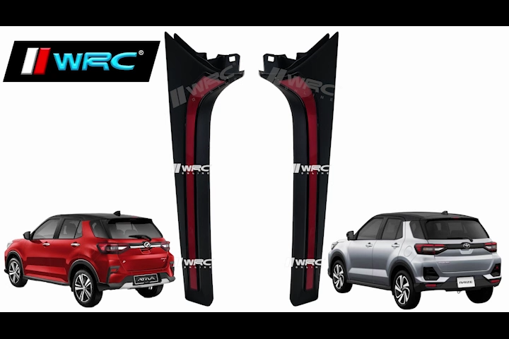 Perodua Ativa / Toyota Raize Rear Top Side Pillar Cover With 3 Function ...