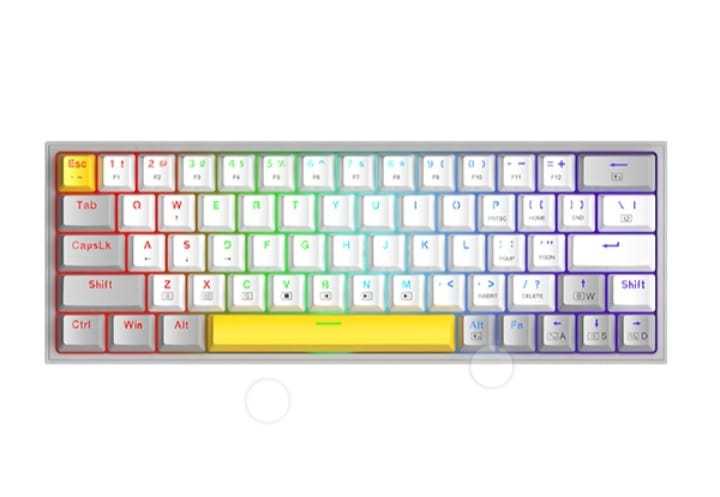 Gamen Titan V Keyboard Gaming Mechanical RGB - white | Lazada Indonesia