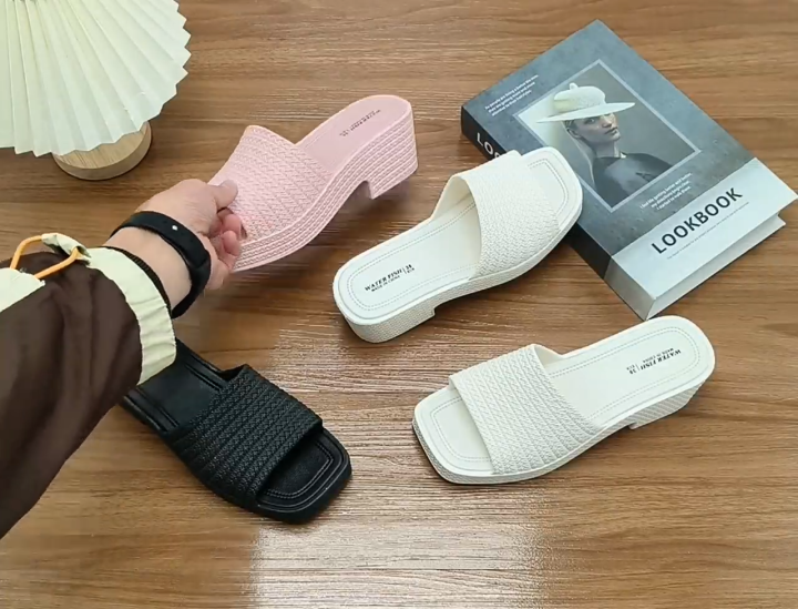 Water fish slippers with high heels | Lazada PH