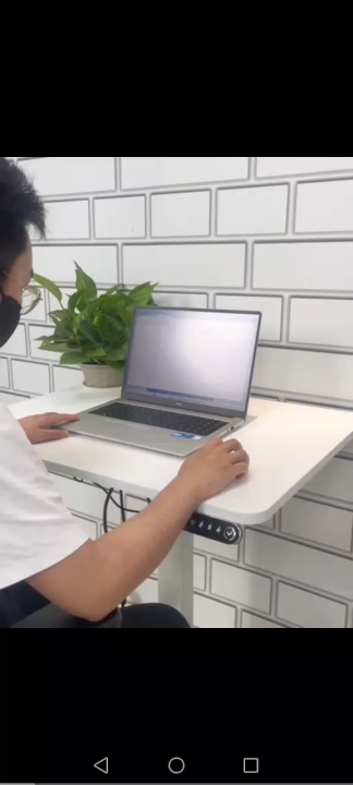 Mxtark 32 inches Mobile Electric Lift Desk Height Adjustable Table with ...