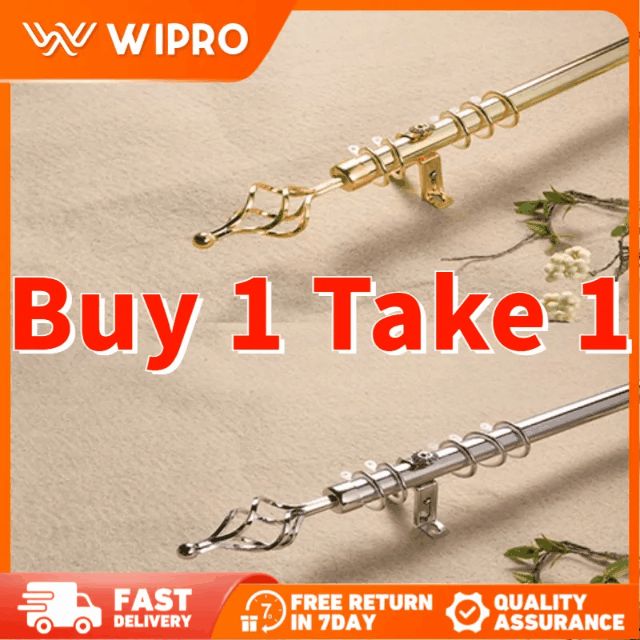【Buy 1 Take 1】Curtain Holder With Rod Set lagayan ng kurtina bakal set ...
