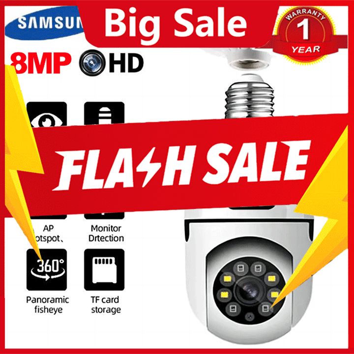 Dual Lens Bulb CCTV Camera V380 Pro CCTV camera for house 5G CCTV ...