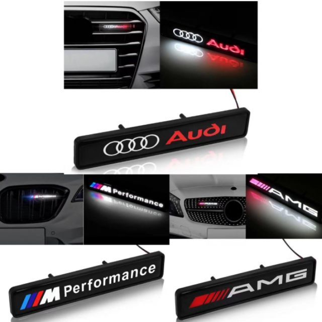 CAR STYLING LOGO CAR FRONT HOOD GRILLE EMBLEM LED LIGHT | Lazada