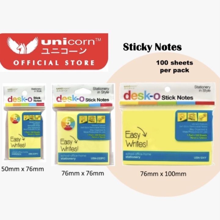 Unicorn Sticky note student stick note sticky note pad | Lazada