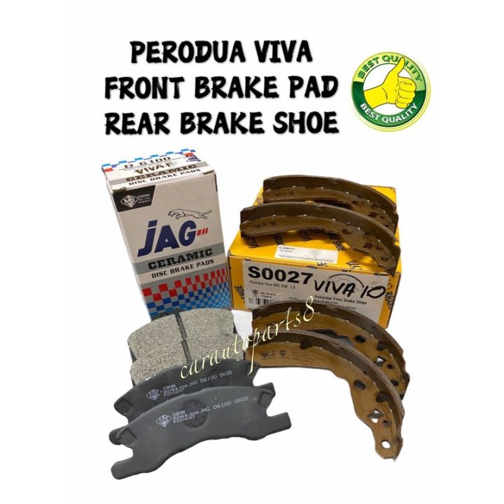 PERODUA VIVA FRONT BRAKE PAD REAR BRAKE SHOE SET | Lazada
