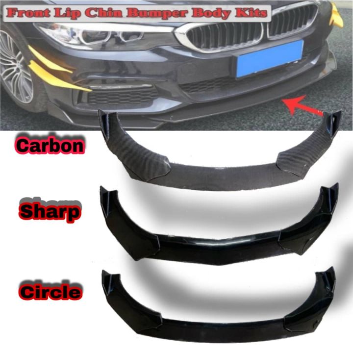 Car Universal FRONT BUMPER DIFFUSER Lip/Rod/Air Vent Wrap Angle ...