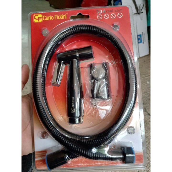 Jet shower stainless 304 hitam carlo fiotini / Toilet shower hitam ...