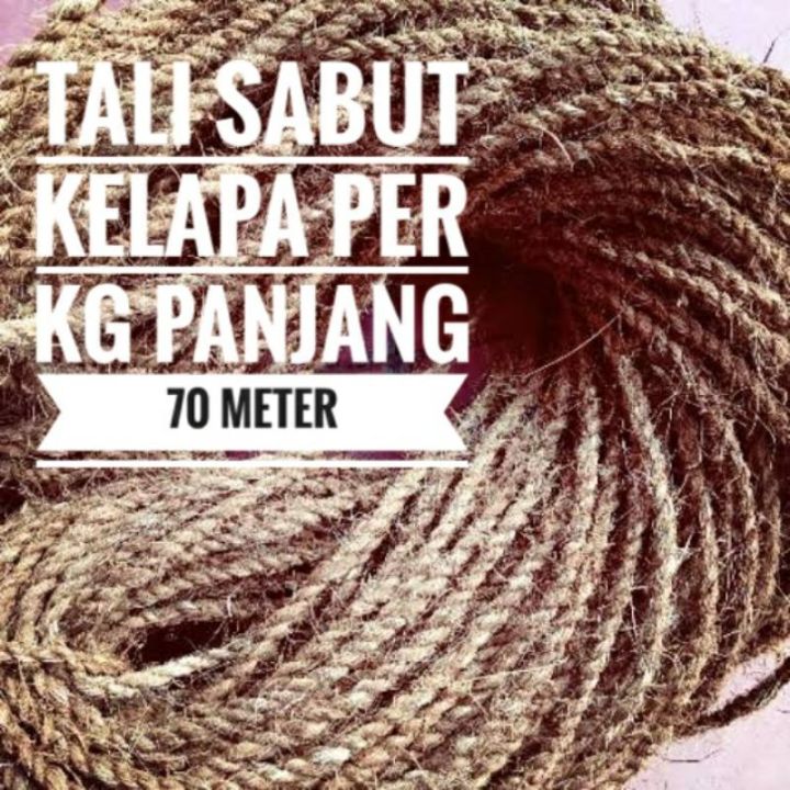 Tali Sabut Kelapa - Tali Sabut Kelapa 1 kg muat 70 meter | Lazada Indonesia