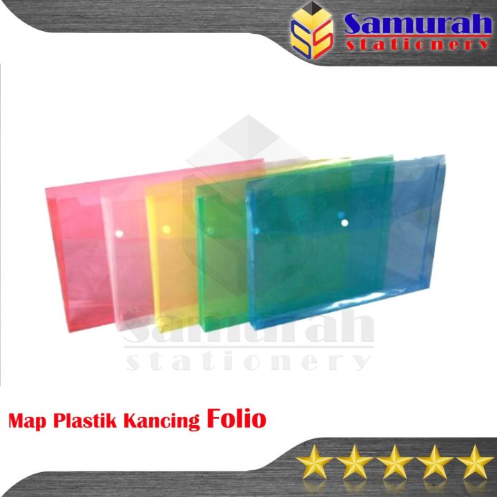 Map Plastik Kancing Jenia Folio Punggung Per Lusin / Map Plastik Tali ...