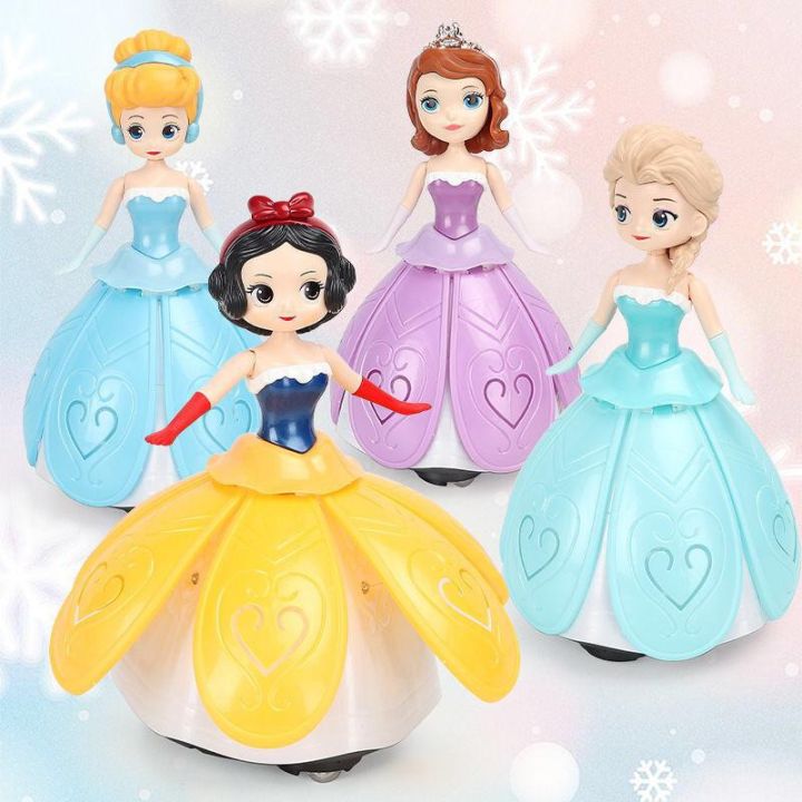 [tm77]mainan Dancing Princess Elsa Dan Sophia Bisa Menari Dan Music