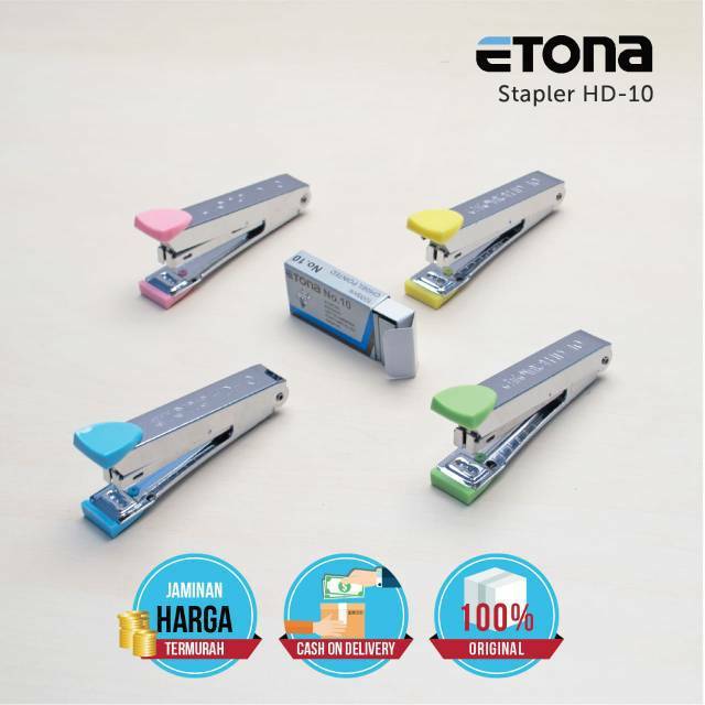 Stapler HD 10 Etona/stapler ATK (HANYA MESIN, TANPA ISI) | Lazada Indonesia