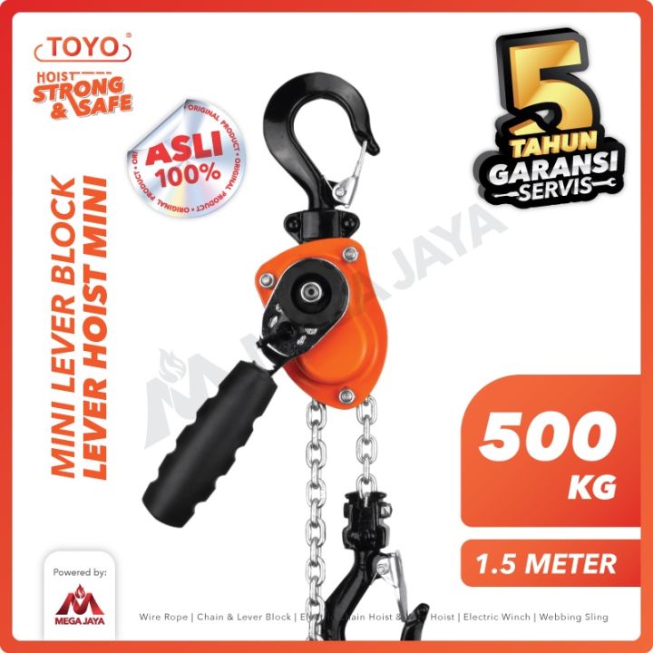 Mini Lever Block / Lever Hoist 500 Kg x 1.5 Meter TOYO | Lazada Indonesia