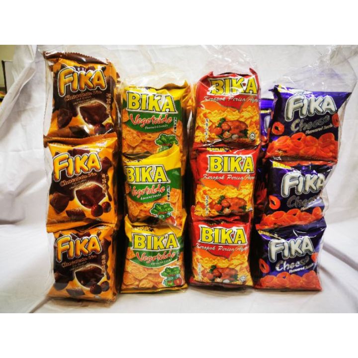 Bika Perisa Vegitable /keropok perisa ayam/Fika Chocolate/Fika ...