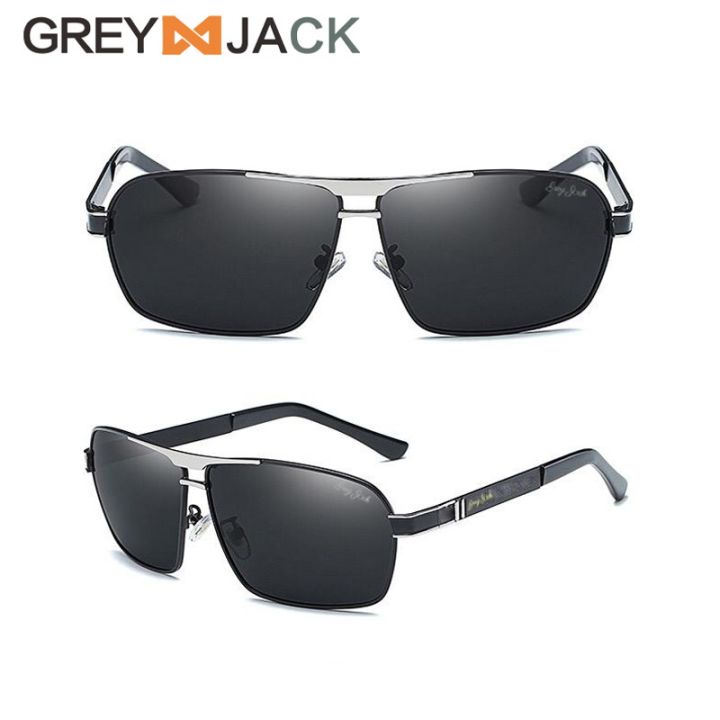 Grey Jack Sunglasses Polarized Kacamata Hitam Anti Silau Metal Tr90