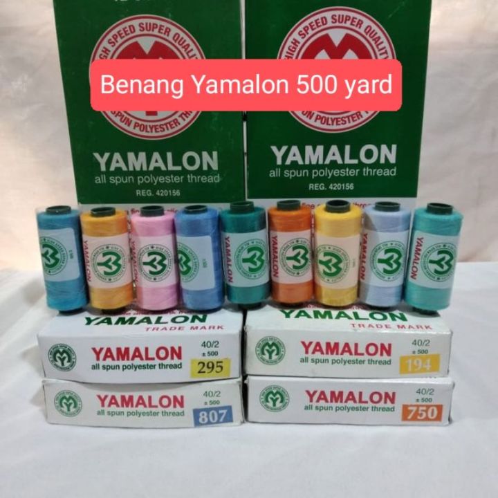 Benang jahit merk Yamalon 500yard | Lazada Indonesia