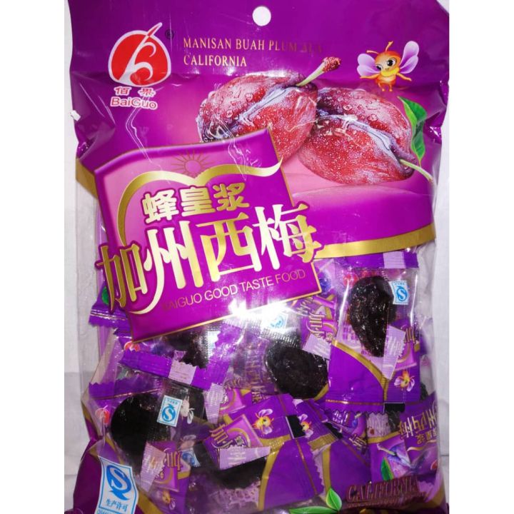 BAI GUO HUA HE CHEN PI MEI 加州西梅 180G | Lazada