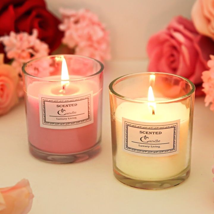 Nordic Classy Colorful Scented Candle Aromatherapy Fragrance Home Decor ...