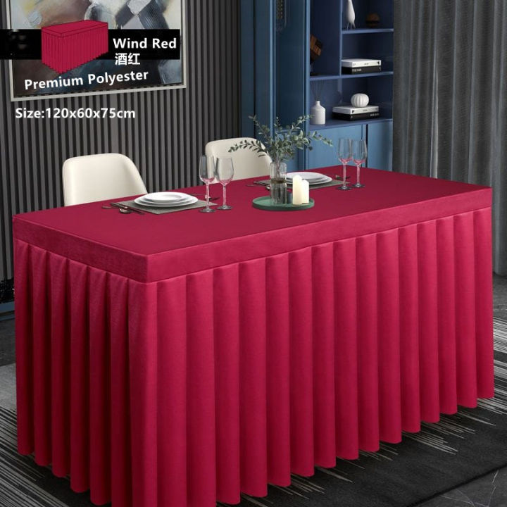 [SG LOCAL] Premium Table Skirting Banquet Style GS Table, Premium ...