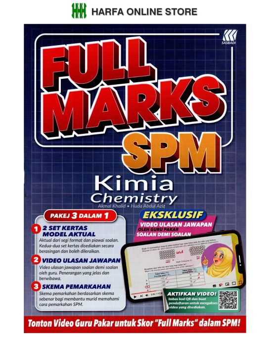 BUKU LATIHAN : FULL MARKS SPM KIMIA & CHEMISTRY | Lazada