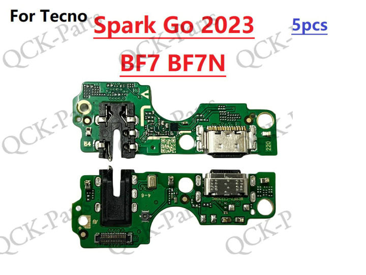 สำหรับ Tecno Spark 2023 BF7ที่ชาร์จ USB ชนิด C อะไหล่ทดแทนสายเคเบิลงอได้บอร์ดเชื่อมต่อแท่นชาร์จ ...