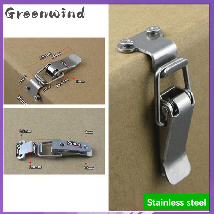 【Greenwind】 Stainless Steel Spring Loaded Draw Toggle Latch Clamp Clip ...