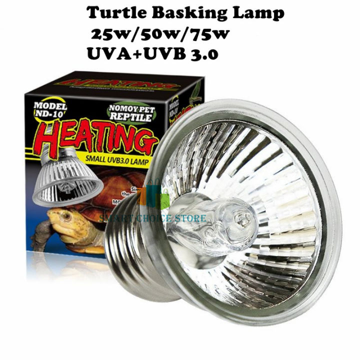 Nomoy Pet Reptile Turtle Basking light Bulb 25w/50w/75wTurtle UVA UVB ...