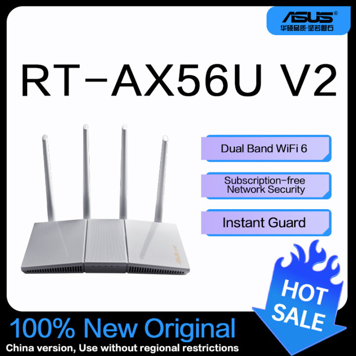 Asus RT-AX56U V2 (Wifi 6 AX1800) Dual Band Aimesh 802.11AX Router Wifi ...