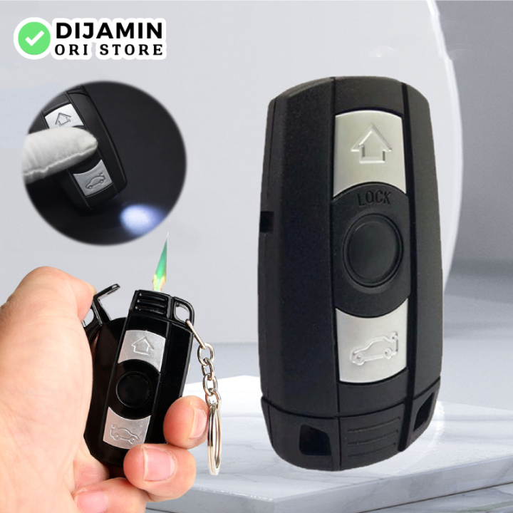 Korek Api Plus Senter Motif Gantungan Kunci BMW Mancis Jet Bara ...