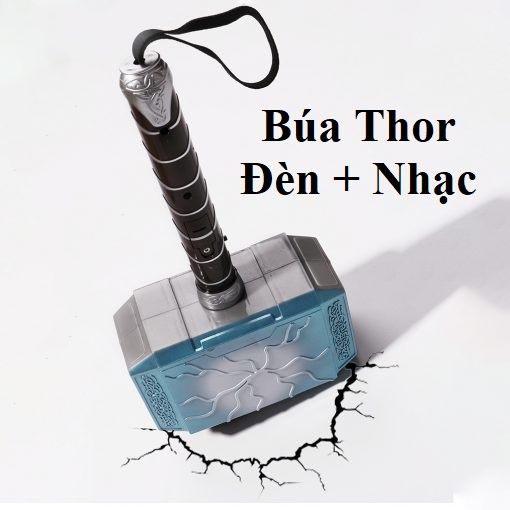 (Đèn + Nhạc) Búa Thần Sấm Búa Thor Mjolnir nhựa - Thor siêu anh hùng ...