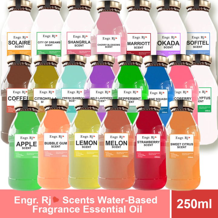 Engr Rj Premium Hotel Scents 250ml Fragrance Essential Oil Air Freshener Scent Water Based For