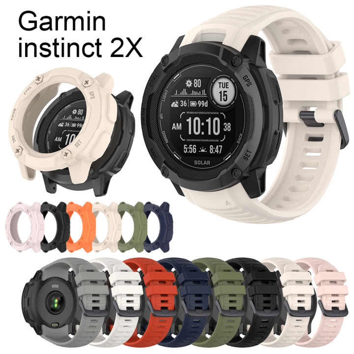 For Garmin instinct 2X case strap 2023 new armor deisgn colorful soft ...
