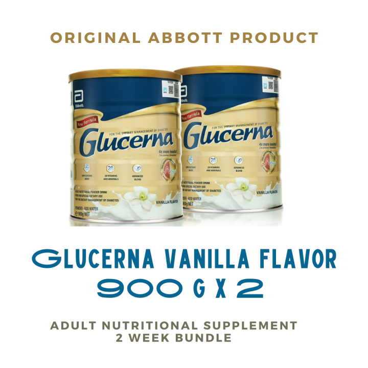 Glucerna SR Triple Care Vanilla Flavor 900 g x 2 (2 Week Bundle) | Lazada PH