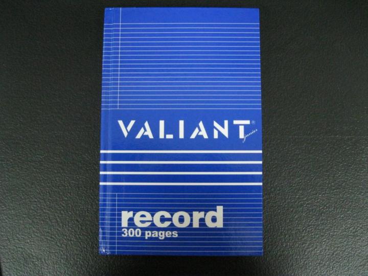 Valiant Record Book/Regular Blue/300pages | Lazada PH