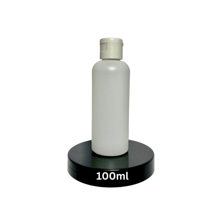 100ml White Flip Top Pete Bottle With Cap Lock High Quality Material's ...