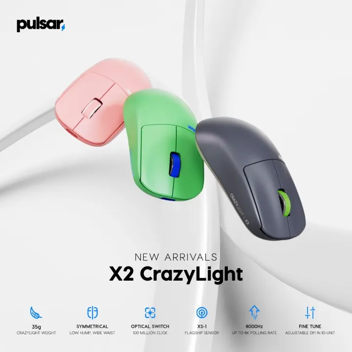 # Pulsar X2 CrazyLight Gaming Mouse # | Lazada