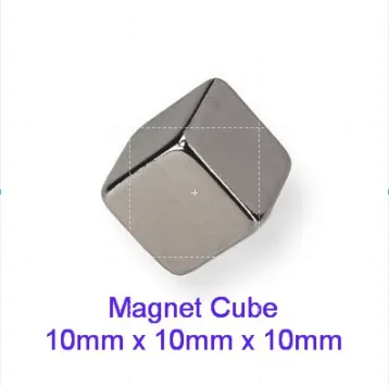 1pc Cuboid Magnets 10mm x 10mm x 10mm Super Strong Rare Earth Block ...