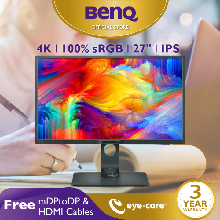 BenQ PD2700U 27" 4K UHD 100% Rec.709 100% sRGB Designer Darkroom CAD ...