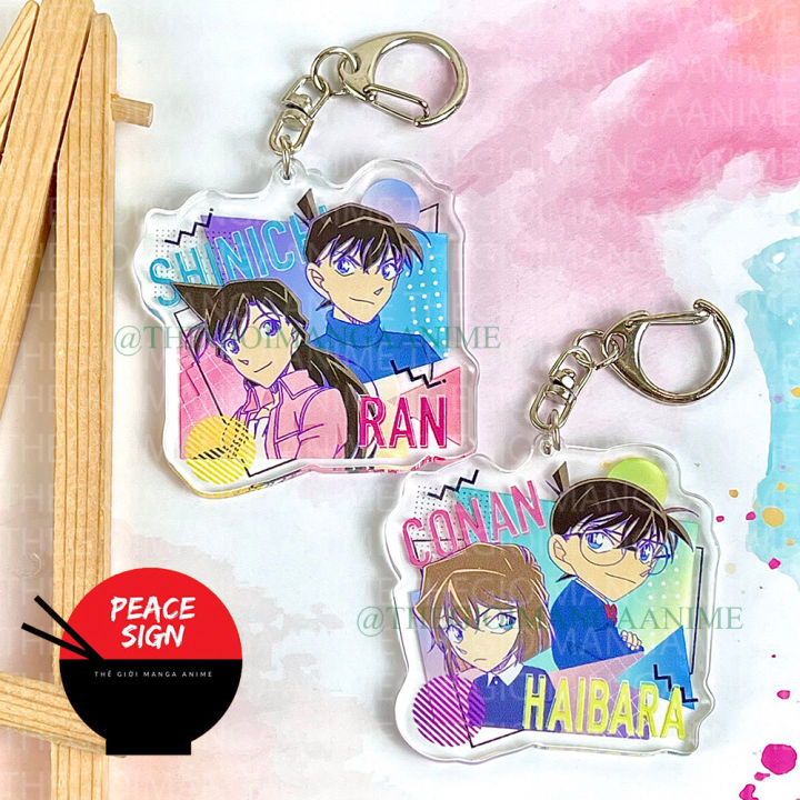 Móc khóa DETECTIVE CONAN - CONAN HAIBARA & SHINICHI RAN in hình anime ...