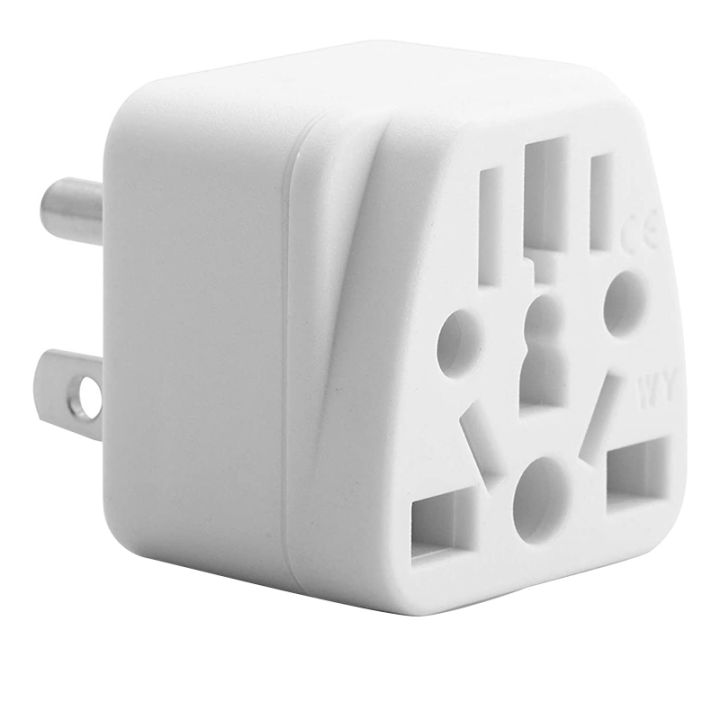 US Travel Plug Adapter EU/UK/AU/In/CN/JP/Asia/Italy/Brazil to USA (Type ...