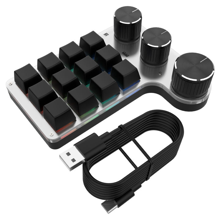 12 Key Bluetooth Compatible Wired Custom Programmable Keyboard Shortcut