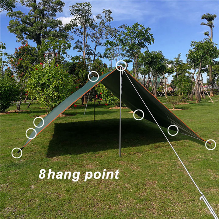 HOL 3x3m Awning Waterproof Trap Tent Shade Ultralight Garden Canopy ...
