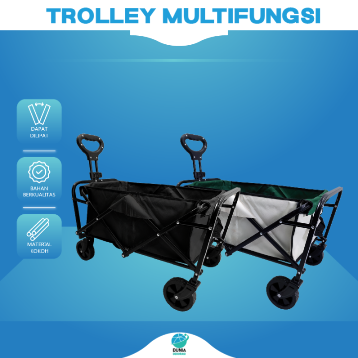 Troli Barang Box Serbaguna Glamping Piknik Mancing Portable Outdoor ...