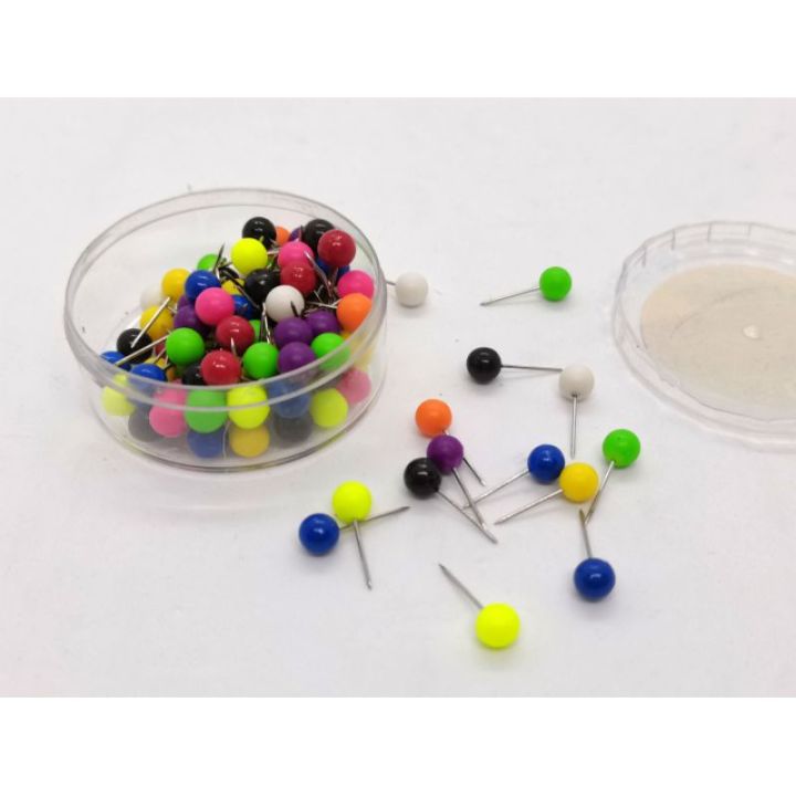 APLUS MAP PINS COLOUR 6mm 100PCS MP-3010 | Lazada